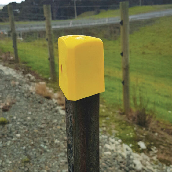 Yellow Plastic Post Cap - Primehort - Smarter Growing